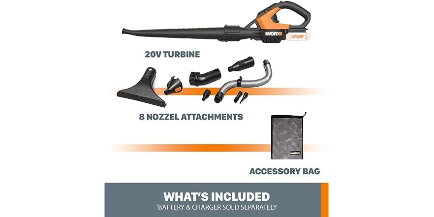 WORX WG545.9 20V Work Air Lithium Blower Tool Only