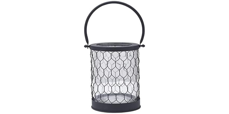 Elements 6.69x5.71x12.01 Inch Lantern