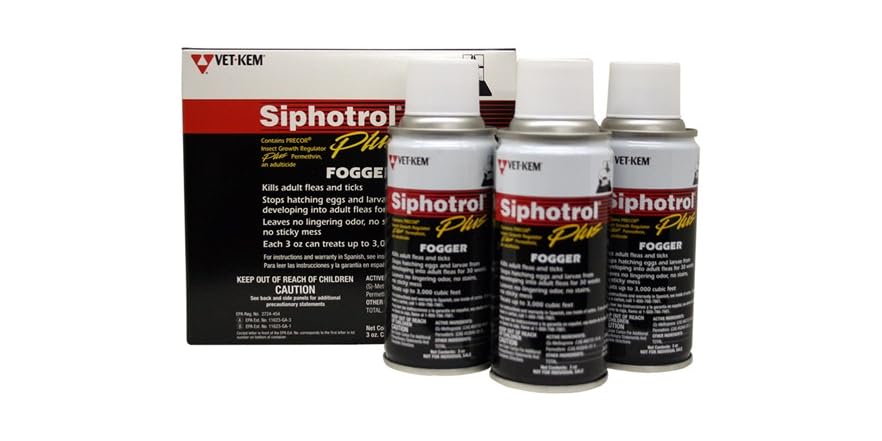 Siphotrol Plus Fogger Cans- 3 Pack
