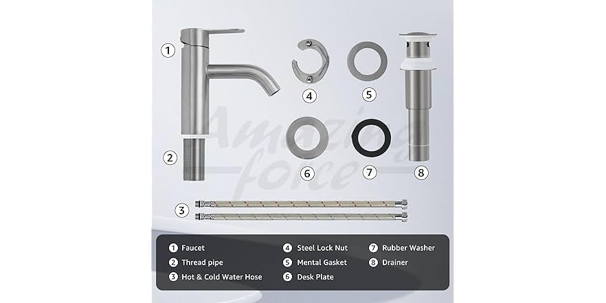 AMAZING FORCE Single Handle Bathroom Faucet