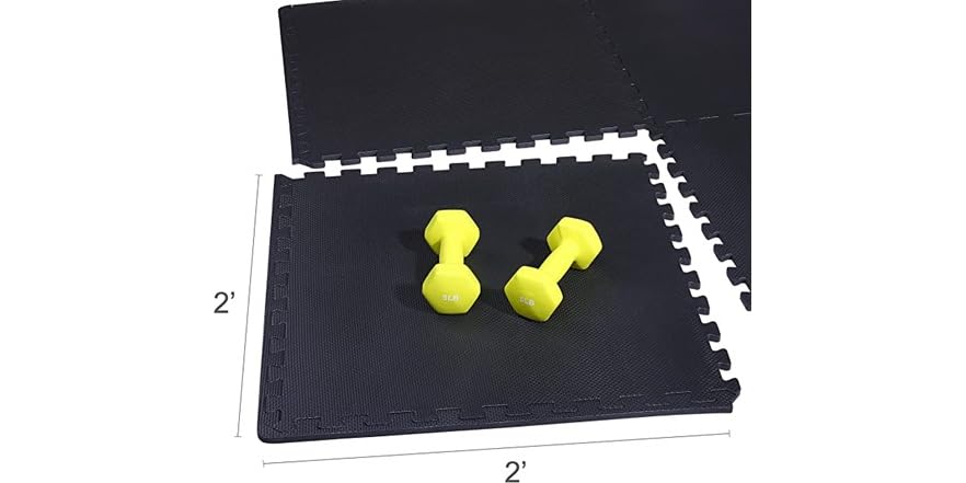 BalanceFrom Puzzle Exercise Mat 1/2" Thick
