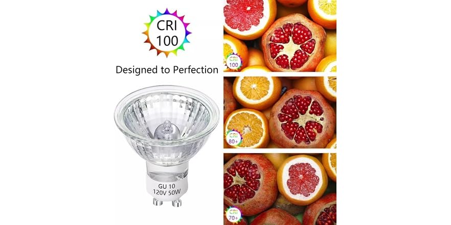 10Pk MR16 Bulbs Twist & Lock Base