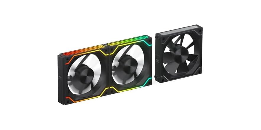 LTC Black 120mm PC Case Fan, ARGB