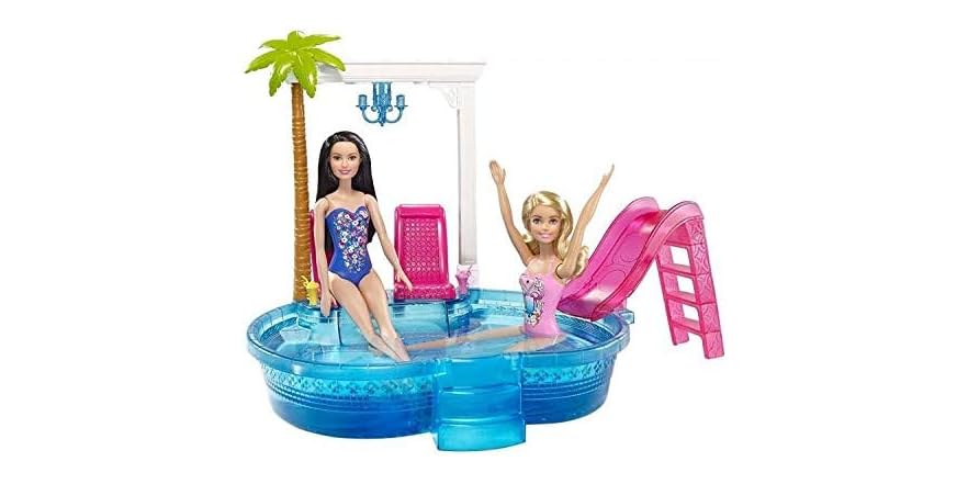 Barbie Glam Pool and Slide with Chairs
