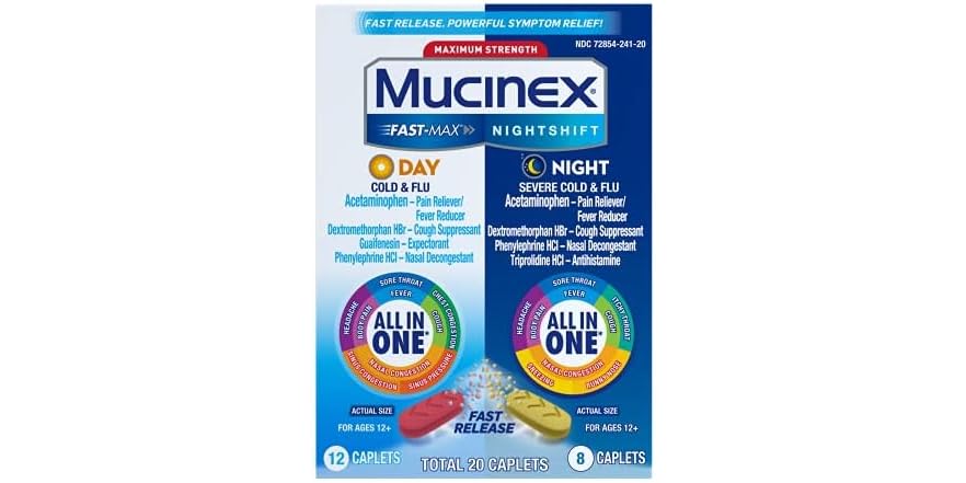 Mucinex All in One Fast-Max Flu Capsules