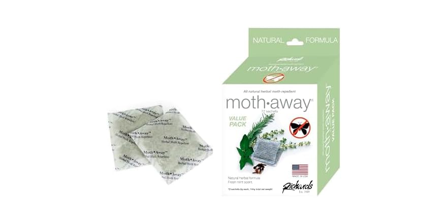 Richards Moth Non-Toxic Moth Herbal Repellant