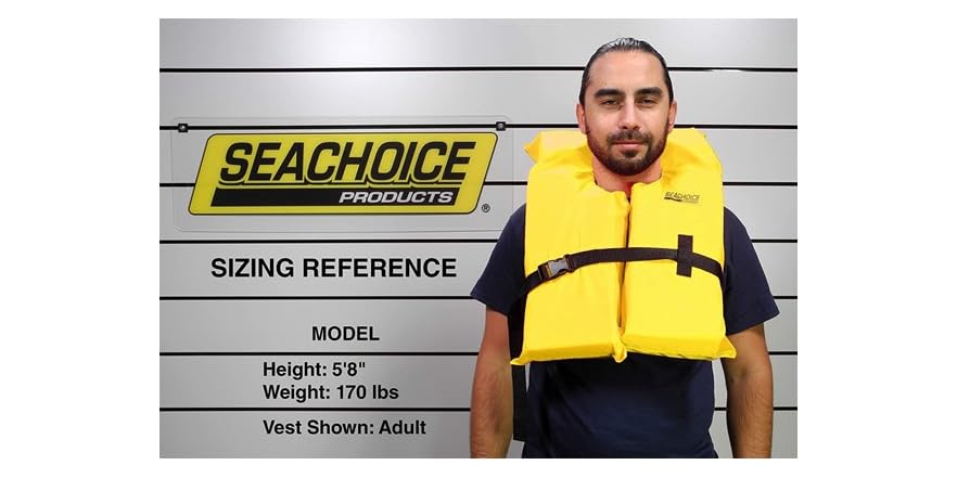 Seachoice Life Vest USCG Approved Adult 4 Pack