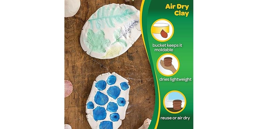 Crayola Air Dry Clay (5lb Bucket)