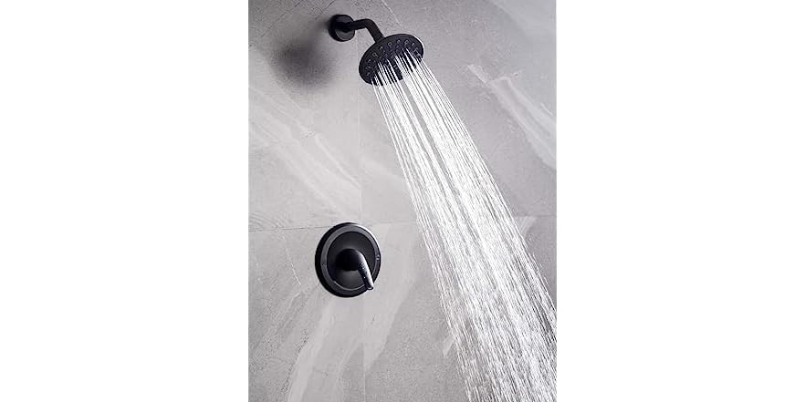 EMBATHER Shower Faucet Set, Round
