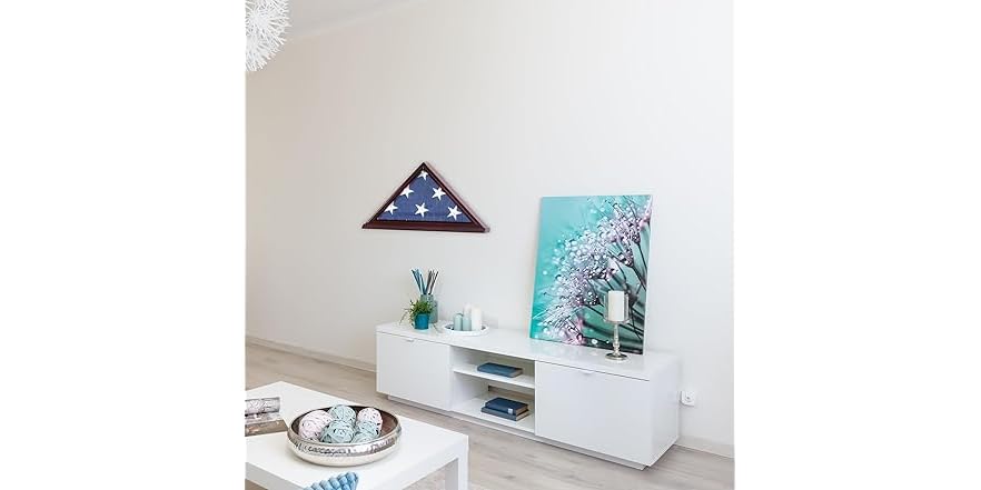 Triangular Folded Flag Display Case