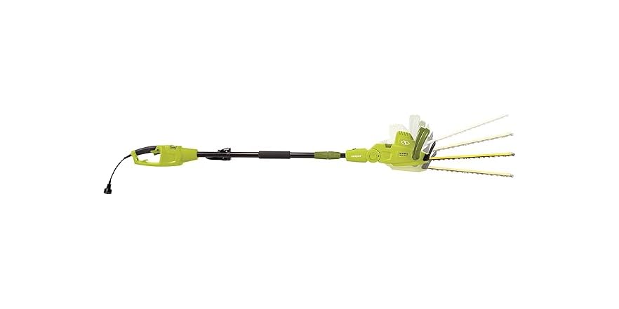 Sun Joe SJH904E Electric Pole Hedge Trimmer, Green