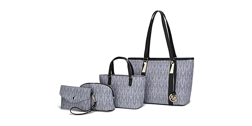 MKF Collection Marimar Tote 4Pc Set