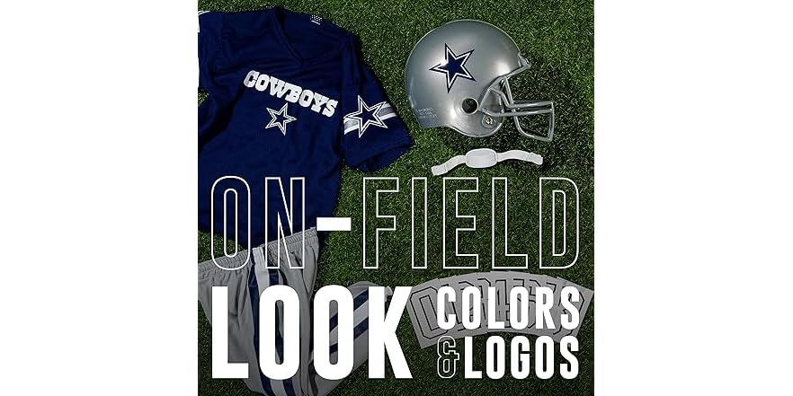 DALLAS COWBOYS Youth Helmet & Uniform Set (S)