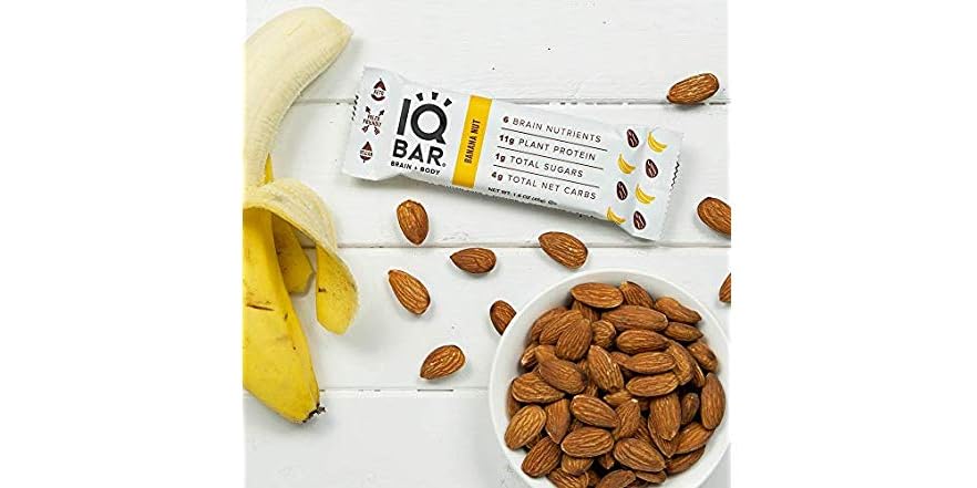 IQ BAR Brain + Body Bars, 12 Count