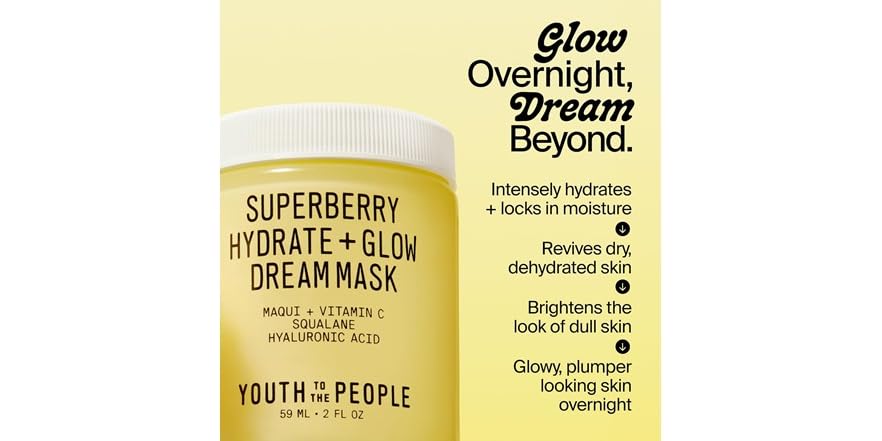 Youth To The People Superberry Glow Dream Mask (3 Pack)