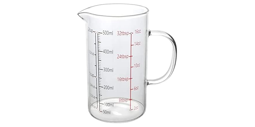 Glass Measuring Cup 4 CUP, ML, TBSP, OZ