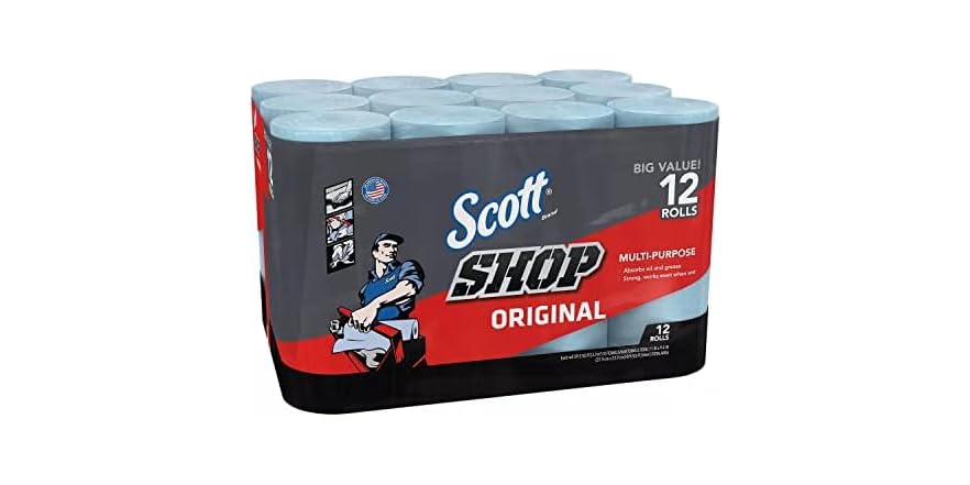 Scott Shop Towels (12 Rolls)