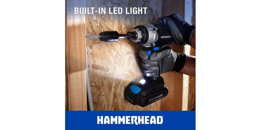 Hammerhead 20V 1/4" Impact Driver Kit