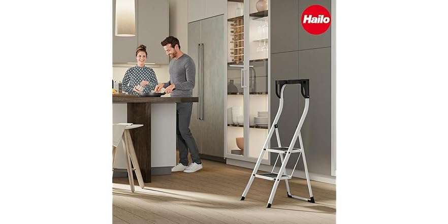 HAILO K75 ComfortLine Step Ladder – 2-Step