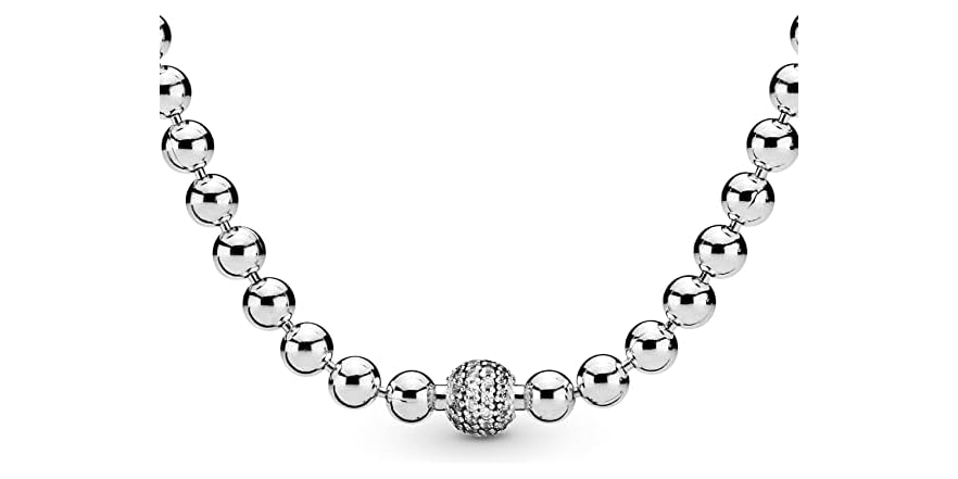 Pandora 398565C01-45 45cm, 17.7 inches Beads & Pave (Open Box)