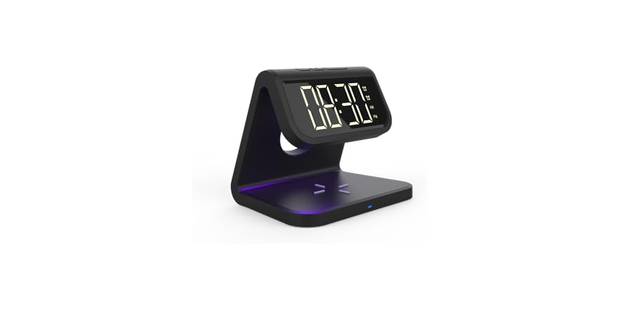 Purerize UV Wireless Charging Alarm Clock