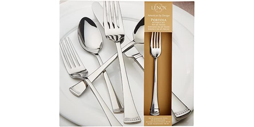 Lenox Portola 65-Piece Flatware Set