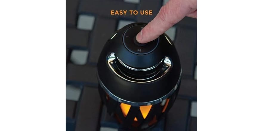 Hakol 2-Pack Tiki LED Flame Bluetooth Speakers