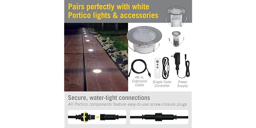 Armacost Lighting’s Portico White Mini LED Lights