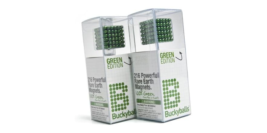 Limited Edition Green Buckyballs 216 Piece Magnetic Set – 2 Pack