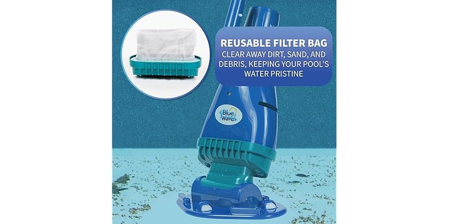 Blue Wave Pool Blaster Fusion PV-5 Hand-Held Lithium Cleaner