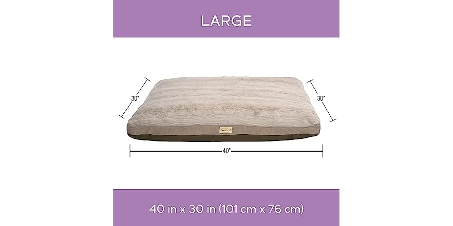 PoochPlanet Large Memory Foam Dog Bed