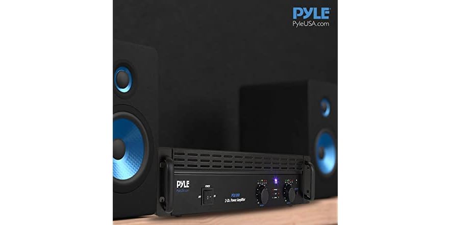 Pyle 2Channel 1000W Professional Audio Bluetooth Power Amplifier