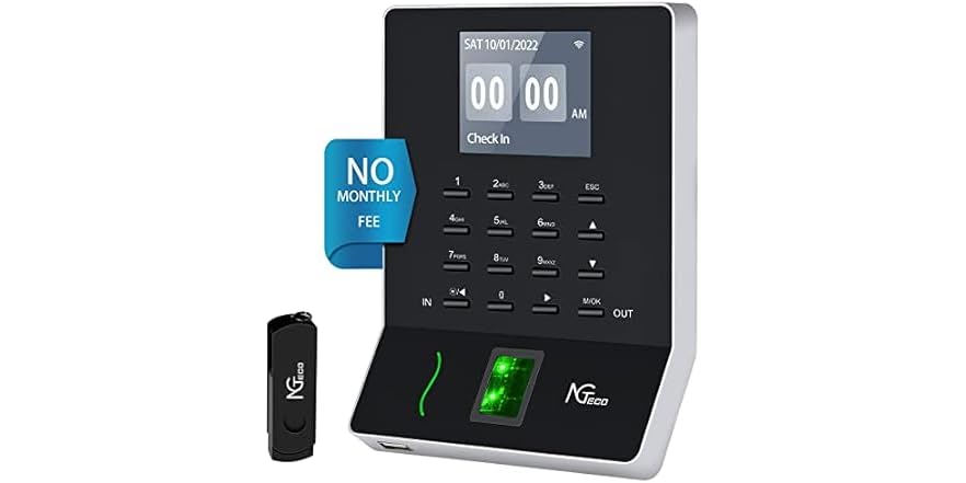 Fingerprint Employee Time Clock Machine