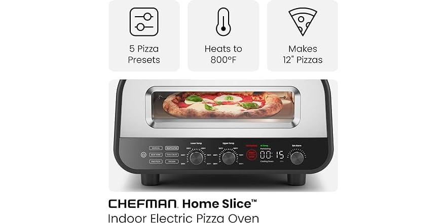 CHEFMAN Indoor Pizza Oven (Open Box)