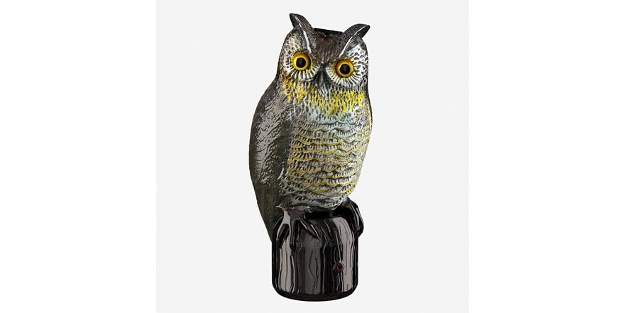 Owl Decoy - Solar Powered & Motion Activated