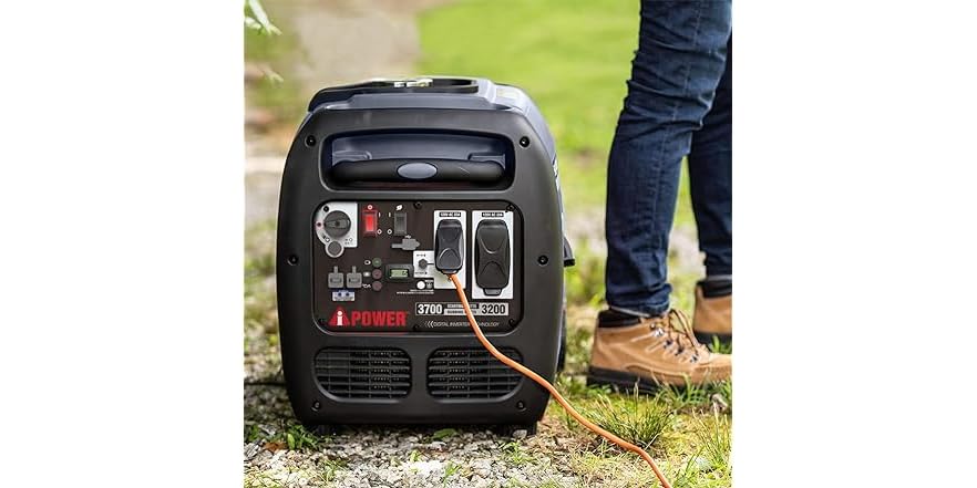 A-iPower AP3700i 3700 Watt Inverter Generator Grey