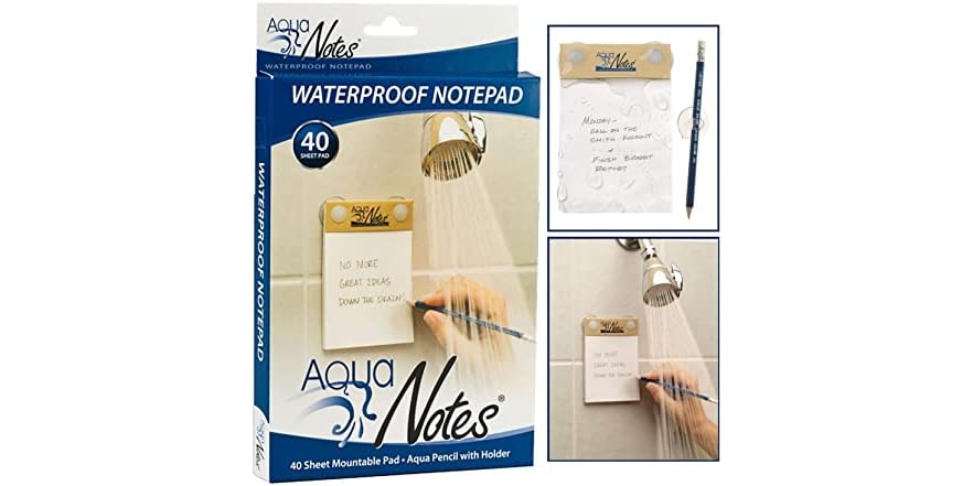 Aqua Notes Water Proof Note Pad