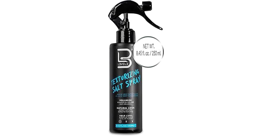(3 Pack) Level 3 Texturizing Sea Salt Spray, 8.45 oz