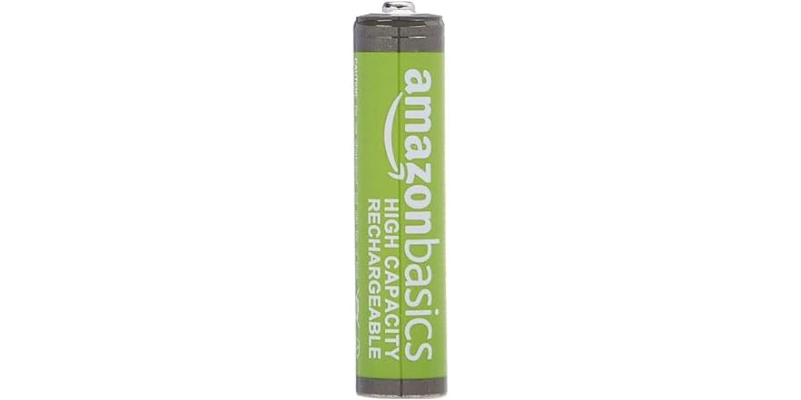 (12 Pack) AmazonBasics Rechargeable AAA NiMH High-Capacity Batteries