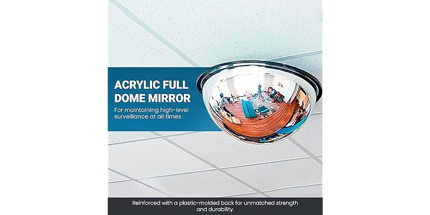 18" Acrylic Dome Convex Mirror