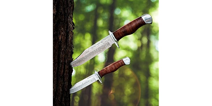 Swiss+Tech Fixed Blade Knife, 2PC Bowie Knife