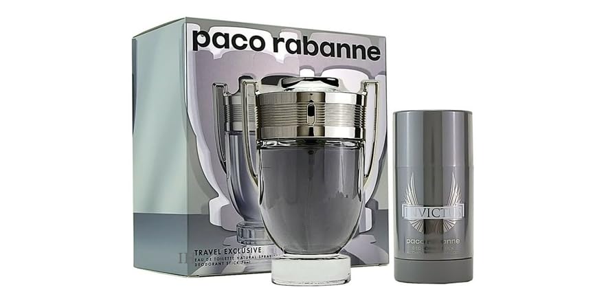 Invictus for Men/Paco Rabanne Set (M) EDT Spray 3.4 Oz