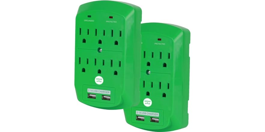Office+Style Surge Protector (2 Pack)