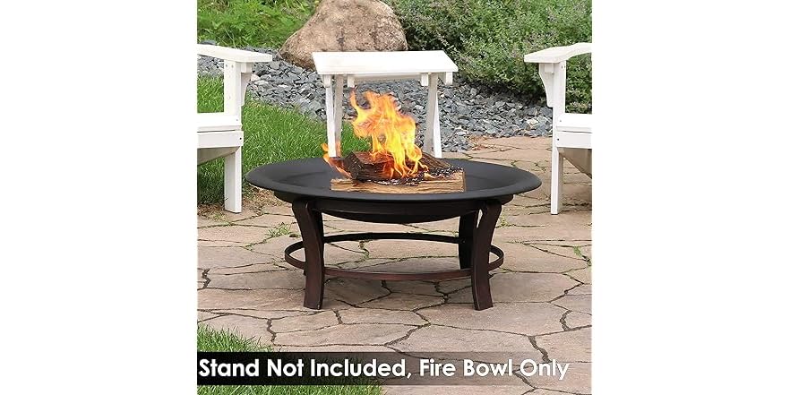Sunnydaze Decor Replacement Fire Pit Bowl -Choose Size