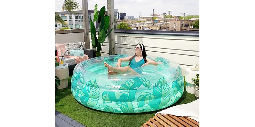 Tropi-Cool 7 Ft Inflatable Adult Pool