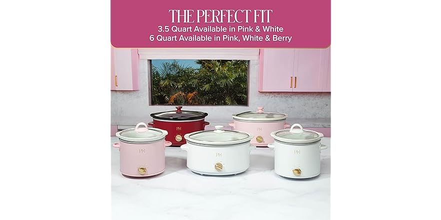 Paris Hilton 6-Quart Manual Slow Cooker