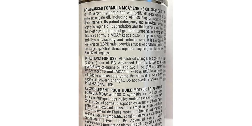 BG Advanced Formula MOA 115