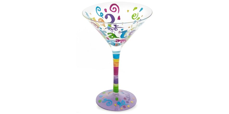 Top Shelf Celebrate Martini Glass