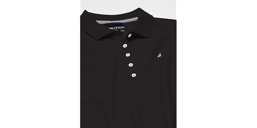 Nautica Women's 5-Button Polo Shirt