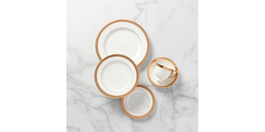 Lenox White Lowell 5-Piece Place Setting